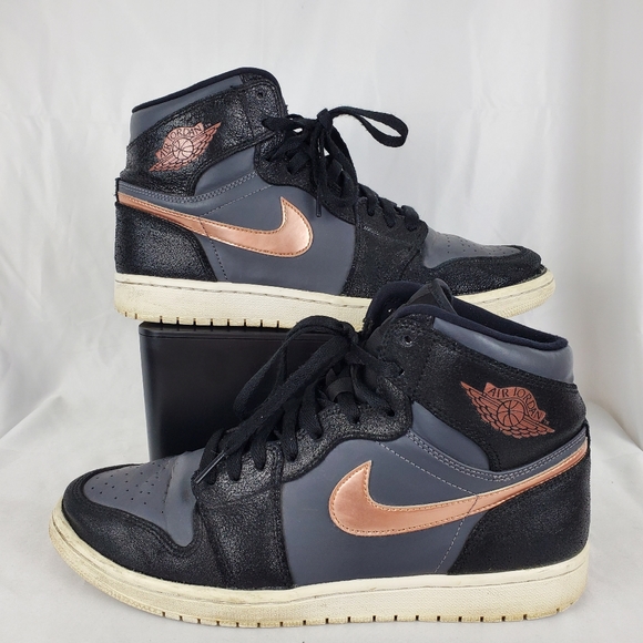 Jordan | Shoes | Nike Air Jordan High Black Bronze Copper White Og ...